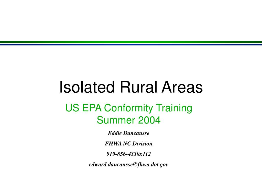 PPT - Isolated Rural Areas PowerPoint Presentation, free download - ID ...