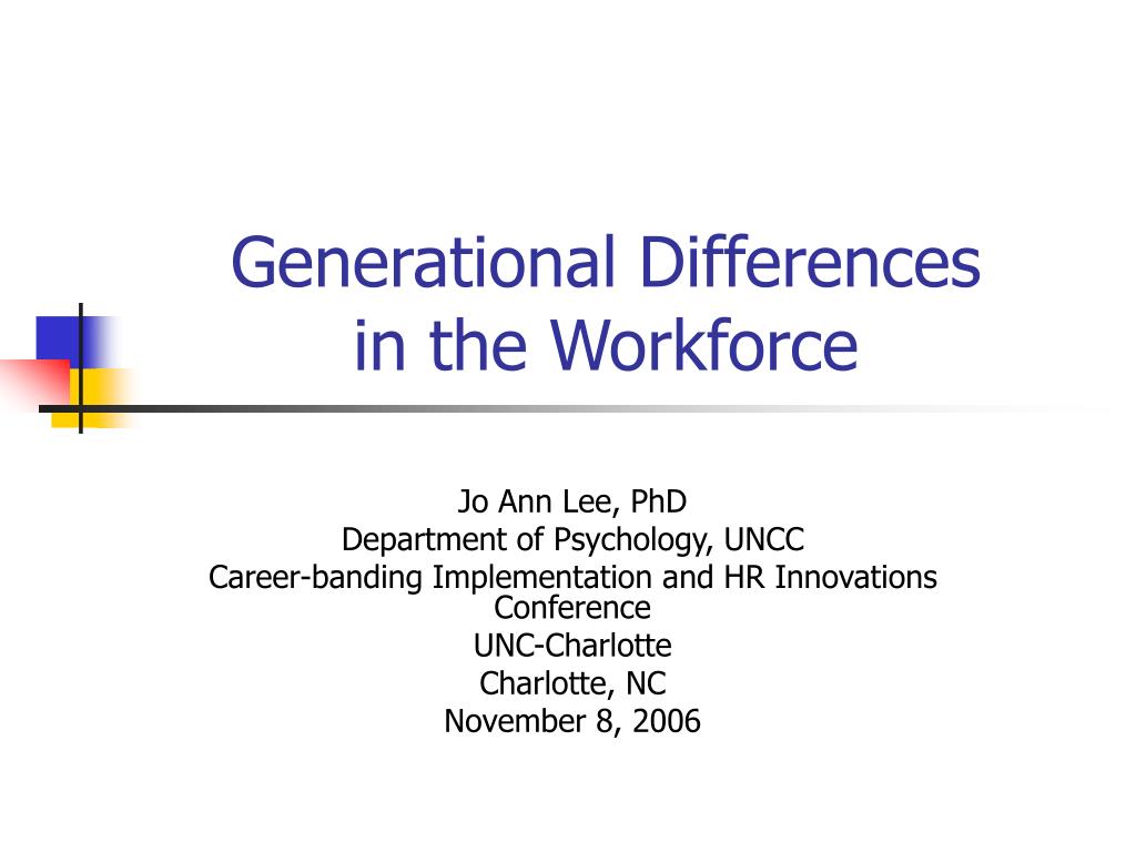 PPT - Generational Differences in the Workforce PowerPoint Presentation ...