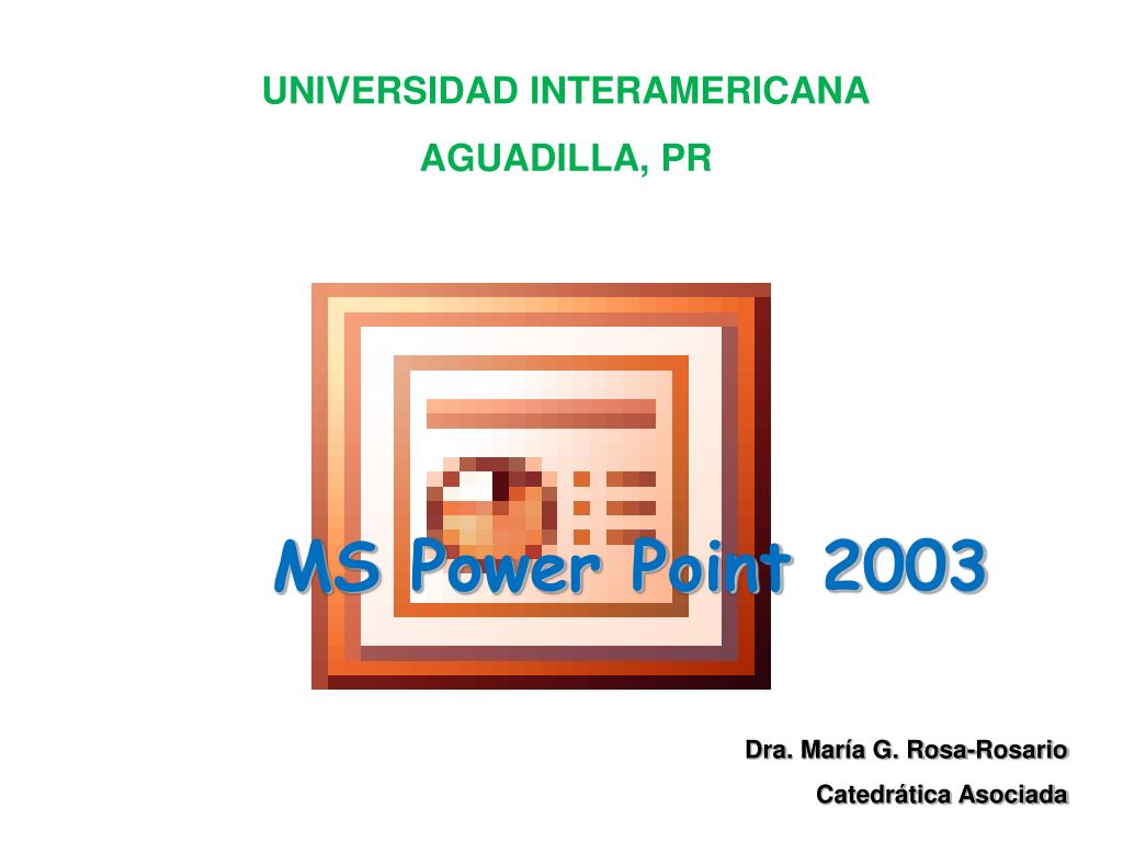 PPT - MS Power Point 2003 PowerPoint Presentation, free download - ID ...