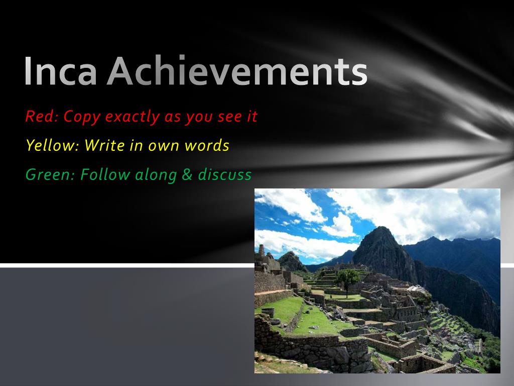 PPT - Inca Achievements PowerPoint Presentation, free download - ID:1465857