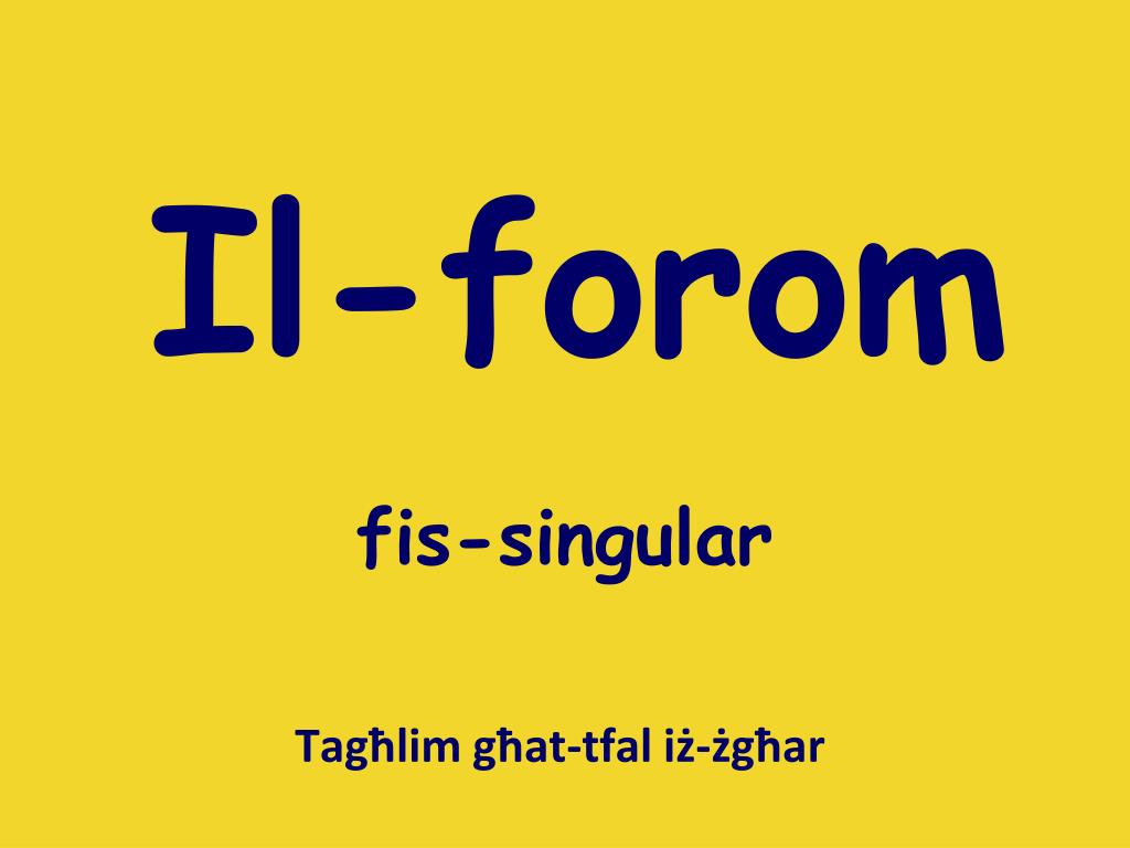 PPT - Il-forom PowerPoint Presentation, free download - ID:1465892