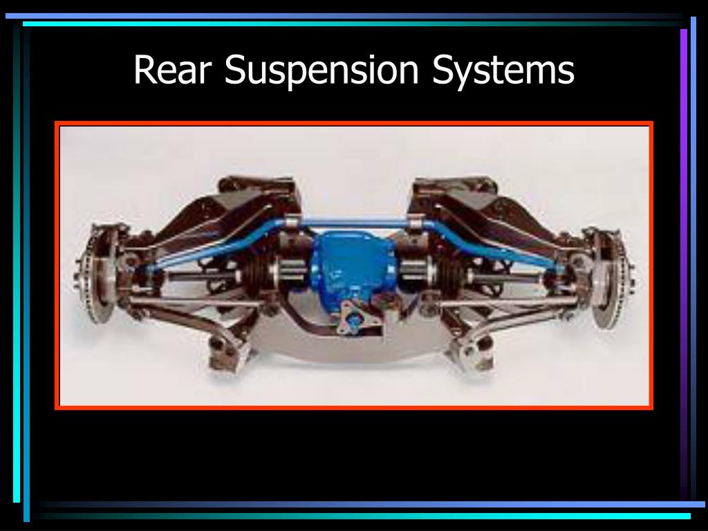 PPT - Rear Suspension Systems PowerPoint Presentation, free download ...