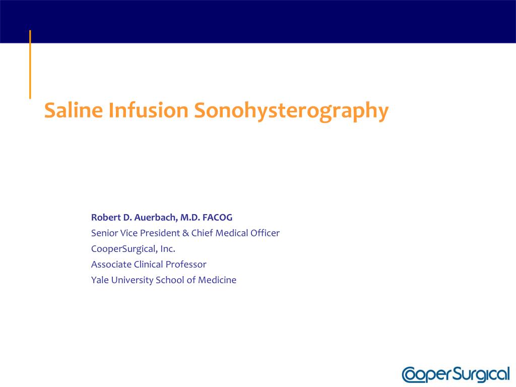 PPT - Saline Infusion Sonohysterography PowerPoint Presentation, free ...