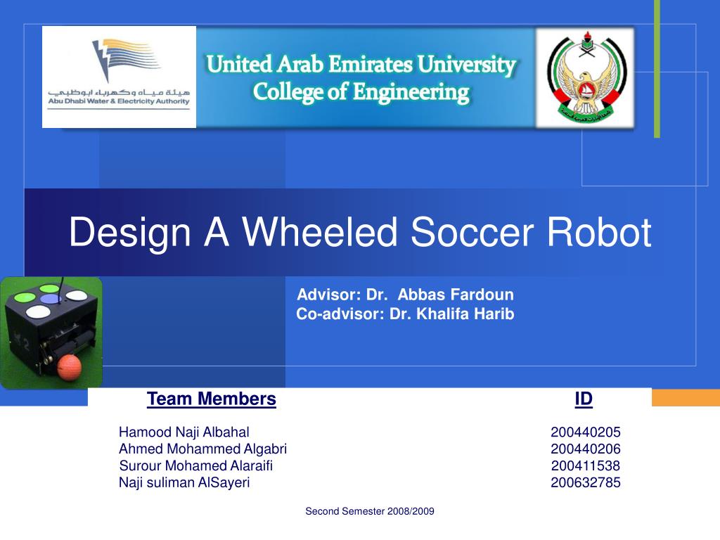 PPT - Design A Wheeled Soccer Robot PowerPoint Presentation, free ...