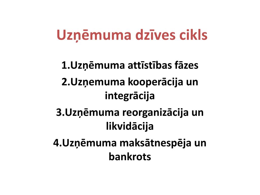 PPT - Uzņēmuma dzīves cikls PowerPoint Presentation, free download - ID ...
