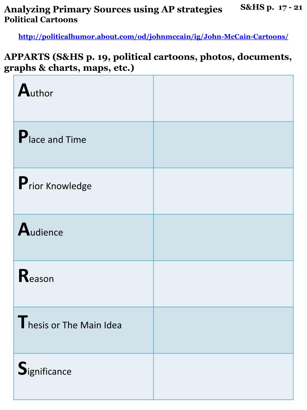 PPT - APPARTS (S&HS p. 19, political cartoons, photos, documents ...