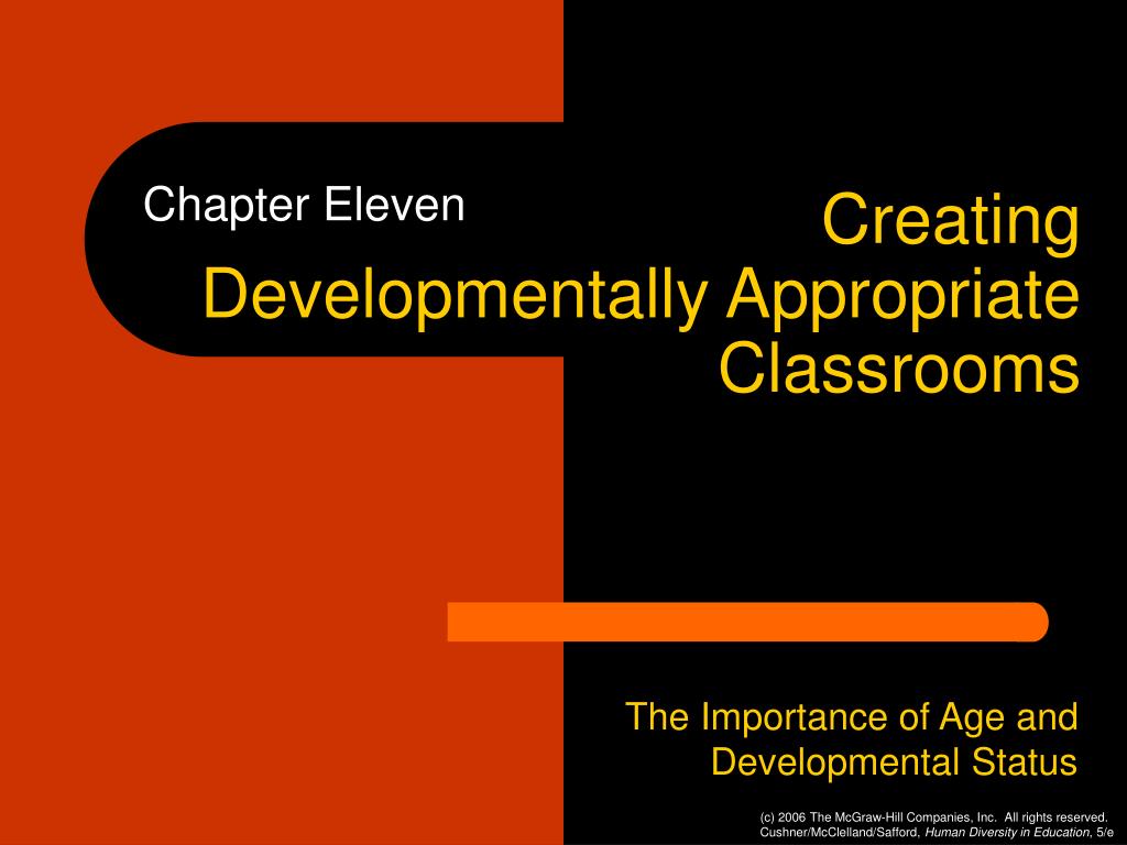 PPT - Creating Developmentally Appropriate Classrooms PowerPoint ...
