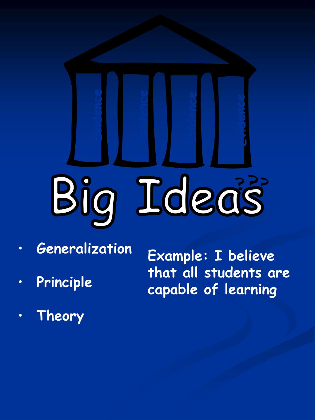 PPT - Big Ideas PowerPoint Presentation, free download - ID:1472840