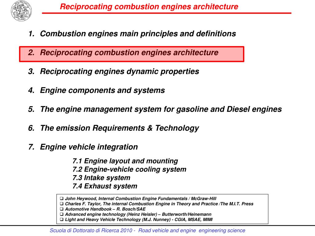 PPT - Combustion engines main principles and definitions Reciprocating ...