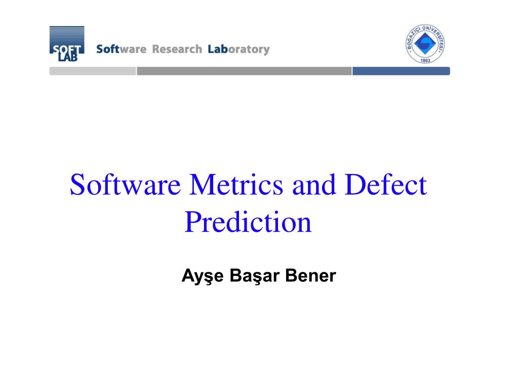 PPT - Software Metrics and Defect Prediction PowerPoint Presentation ...