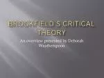 PPT - Critical Theory PowerPoint Presentation, free download - ID:371769