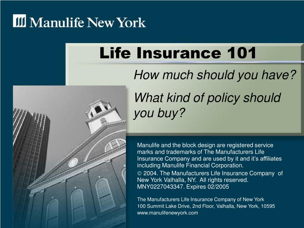 PPT - Life Insurance 101 PowerPoint Presentation, free download - ID ...