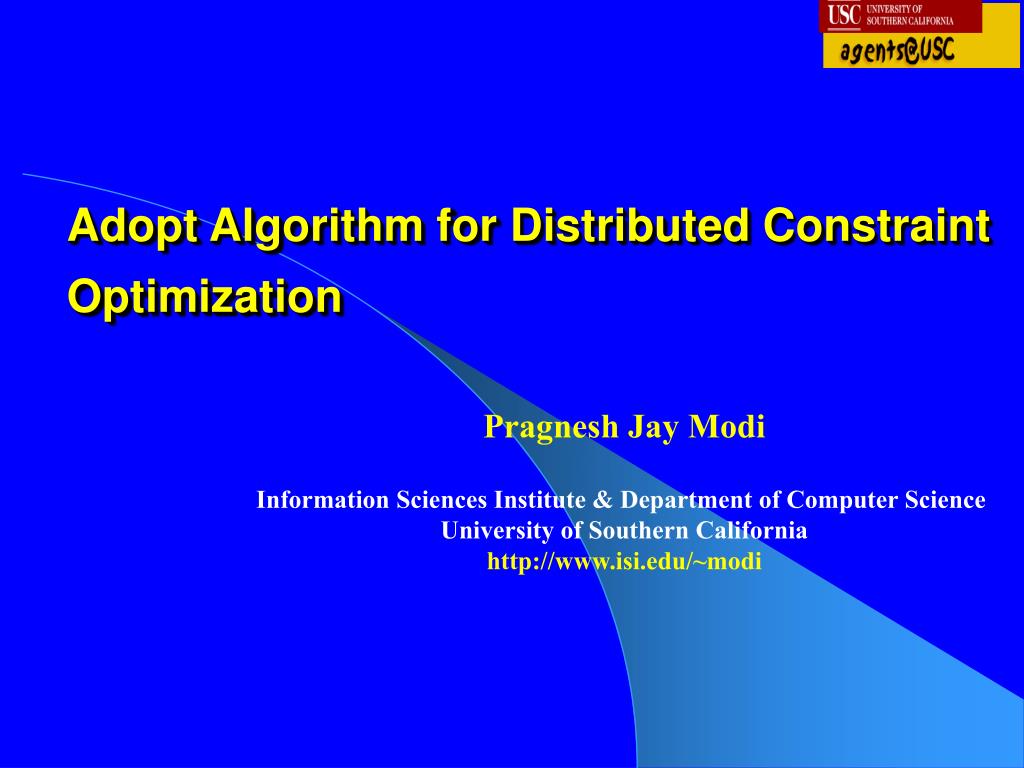 PPT - Adopt Algorithm for Distributed Constraint Optimization PowerPoint Presentation - ID:1479744