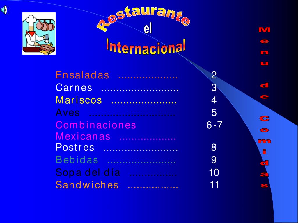 PPT - Restaurante PowerPoint Presentation, free download - ID:1480192