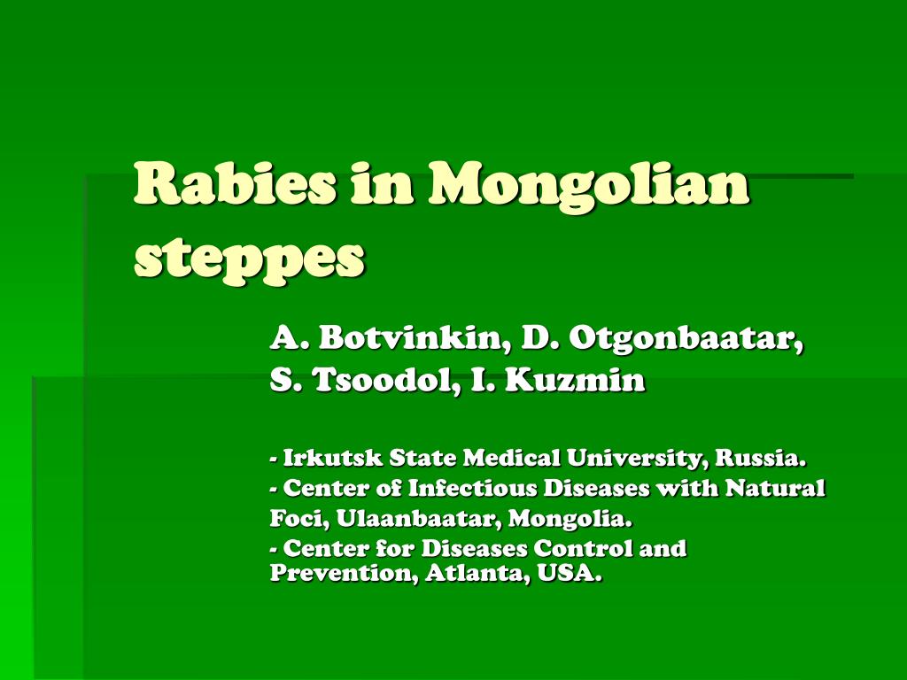 PPT - Rabies in Mongolian steppes PowerPoint Presentation, free ...
