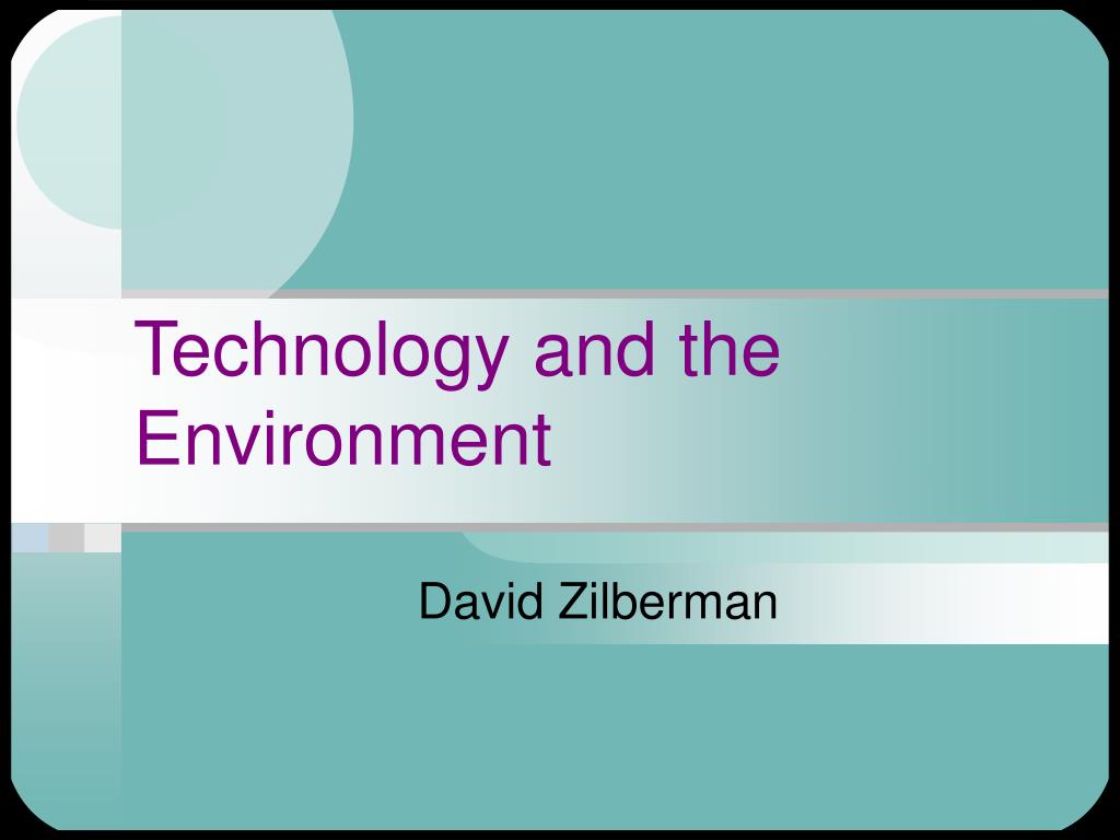 PPT - Technology and the Environment PowerPoint Presentation, free ...