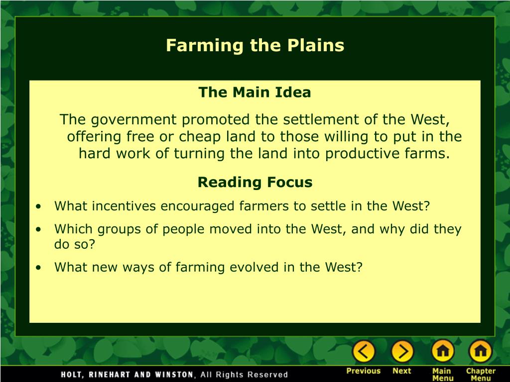 PPT - Farming the Plains PowerPoint Presentation, free download - ID ...