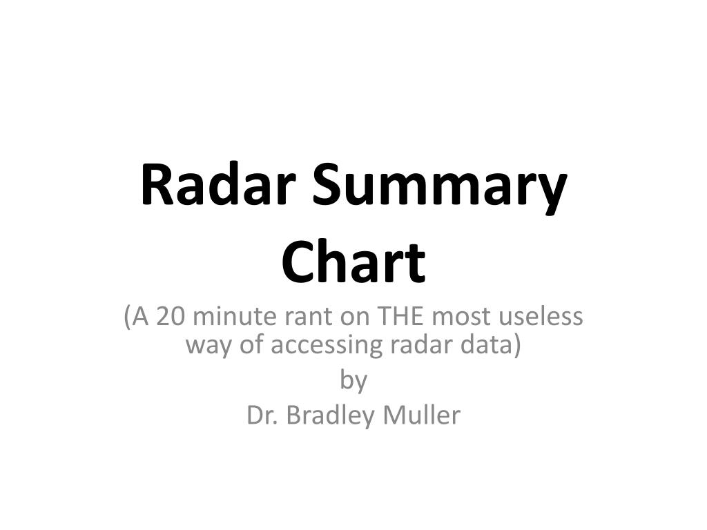 PPT - Radar Summary Chart PowerPoint Presentation, free download - ID ...