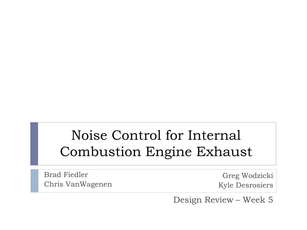 PPT - Noise Control for Internal Combustion Engine Exhaust PowerPoint ...