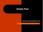 PPT - SIMPLE PAST PowerPoint Presentation, free download - ID:1942790