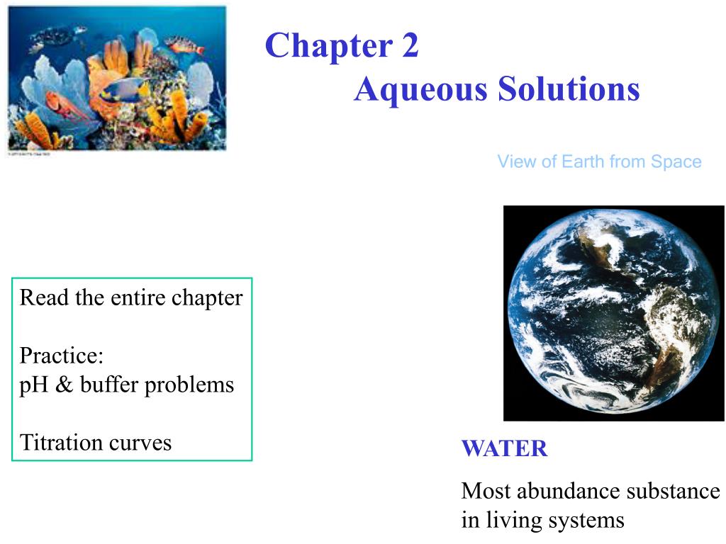 PPT - Chapter 2 Aqueous Solutions PowerPoint Presentation, free ...