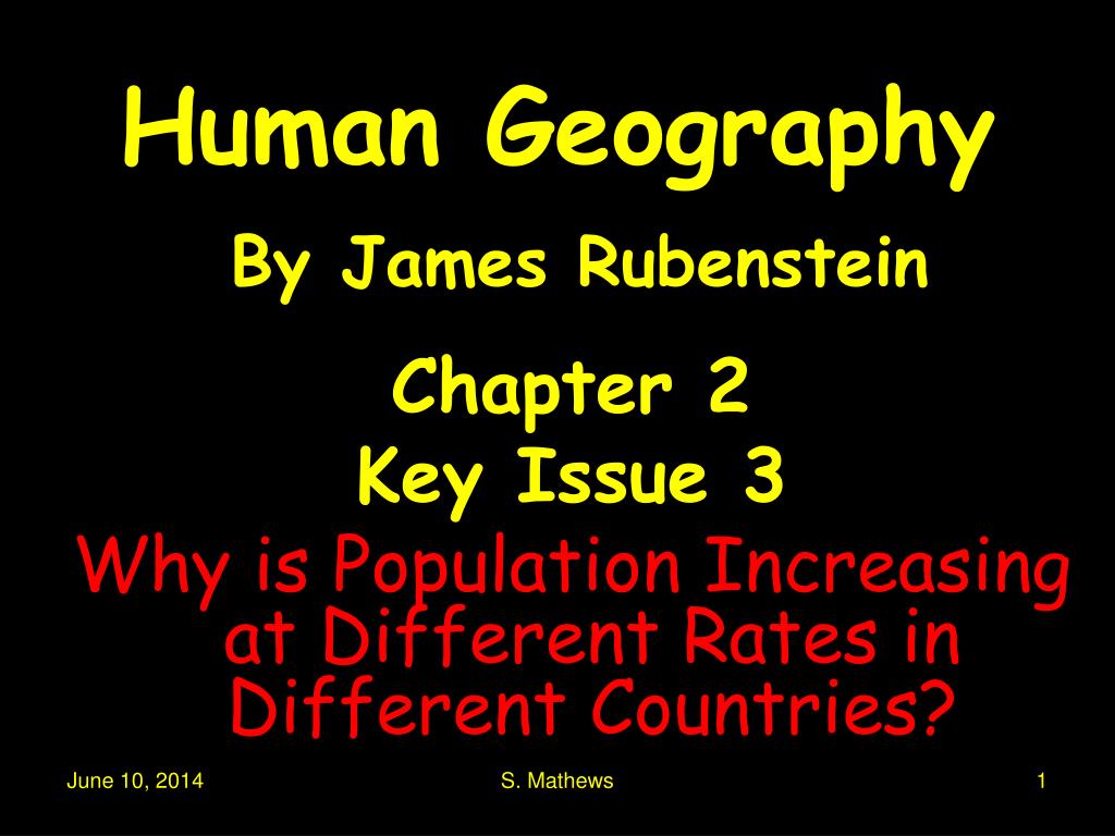 PPT - Human Geography By James Rubenstein PowerPoint Presentation, free ...