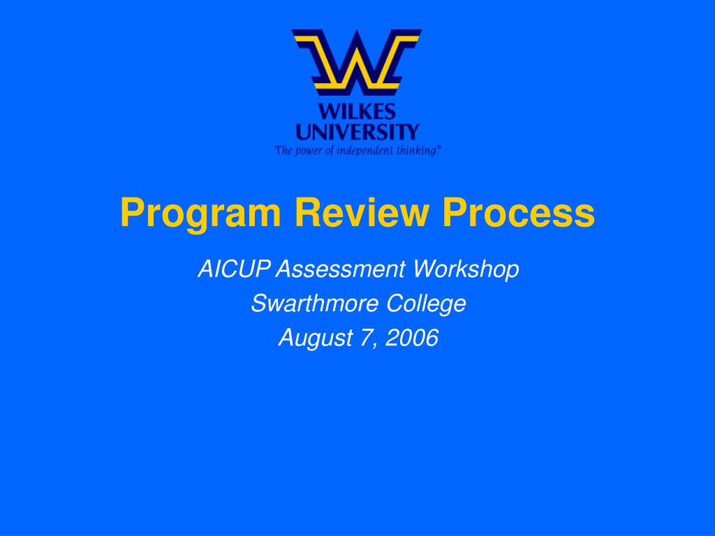 PPT - Program Review Process PowerPoint Presentation, free download ...