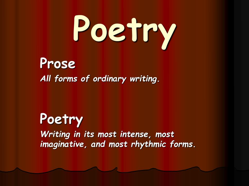 PPT - Poetry PowerPoint Presentation, free download - ID:1485192