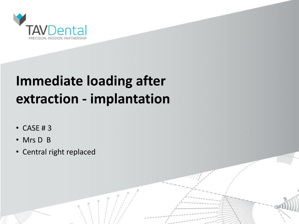 PPT - Immediate loading after extraction - implantation PowerPoint ...
