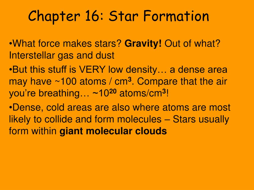 PPT - Chapter 16: Star Formation PowerPoint Presentation, free download ...