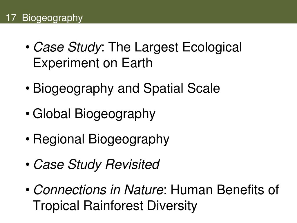PPT - 17 Biogeography PowerPoint Presentation, free download - ID:148627