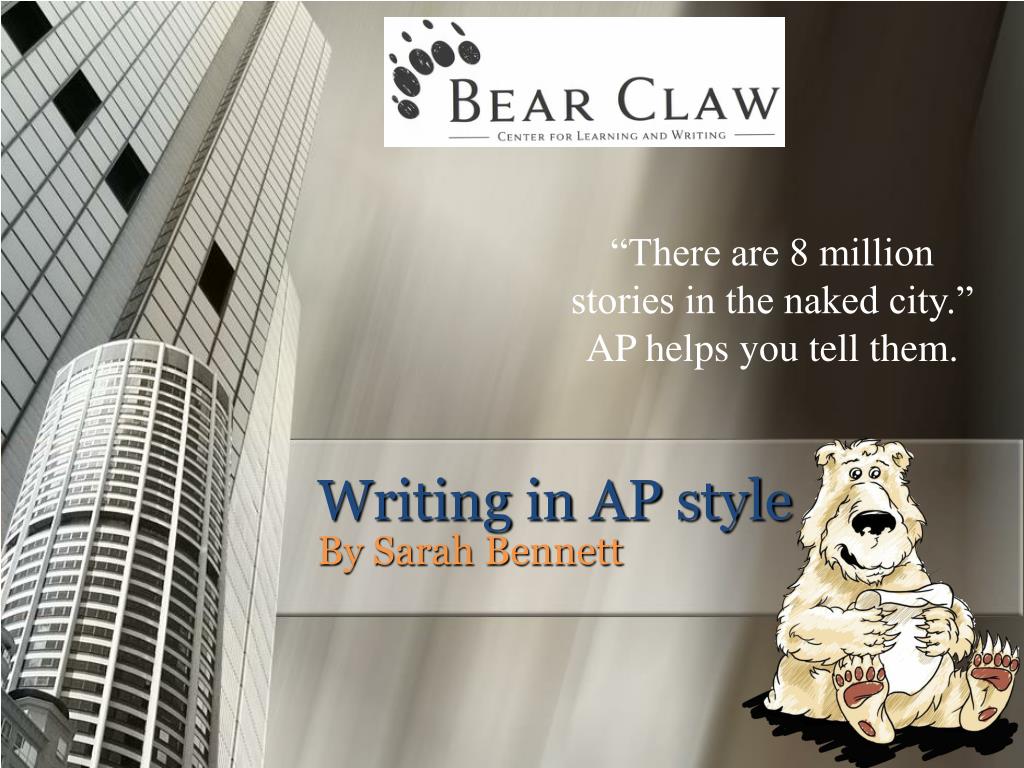 PPT - Writing in AP style PowerPoint Presentation, free download - ID ...
