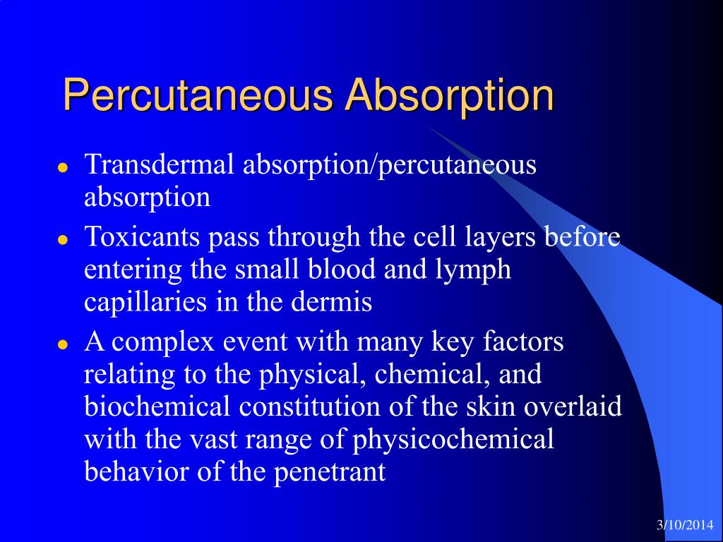 PPT - Percutaneous Absorption PowerPoint Presentation, free download ...