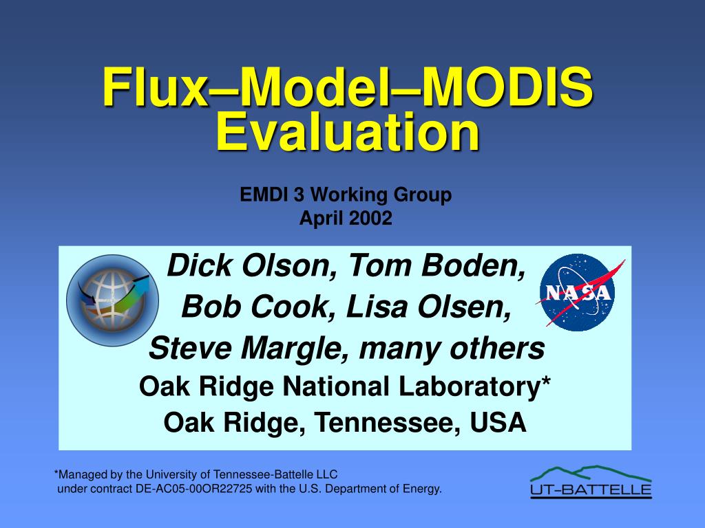 PPT - Flux–Model–MODIS Evaluation PowerPoint Presentation, free ...