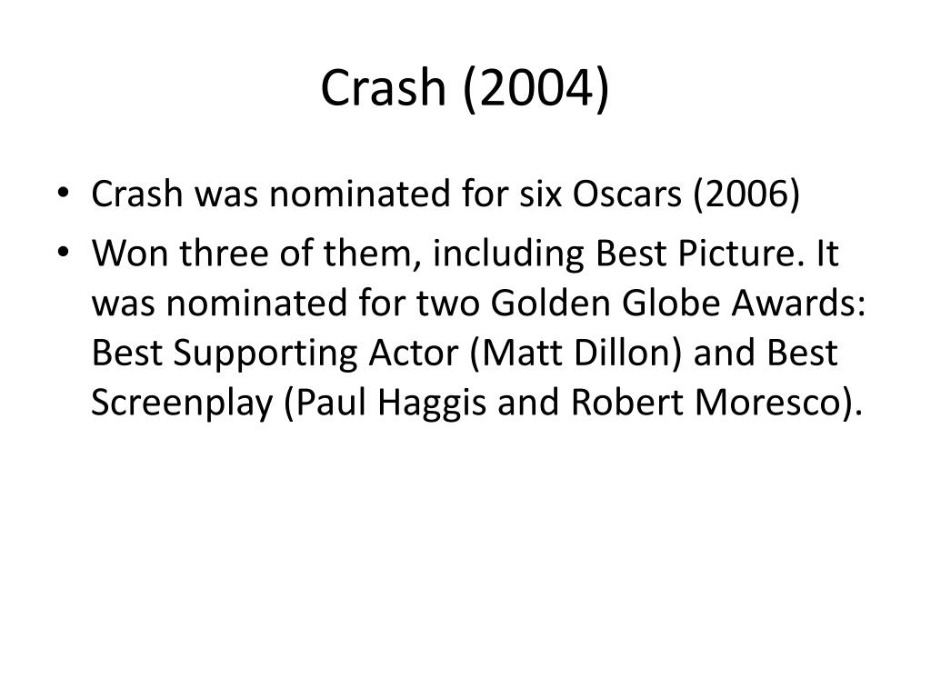 PPT - Crash (2004) PowerPoint Presentation, free download - ID:1487167
