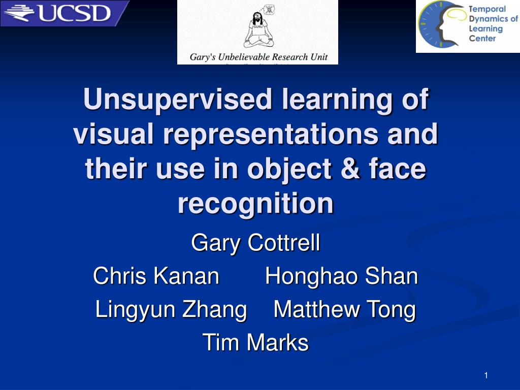 PPT - Unsupervised learning of visual representations and their use in object & face recognition ...