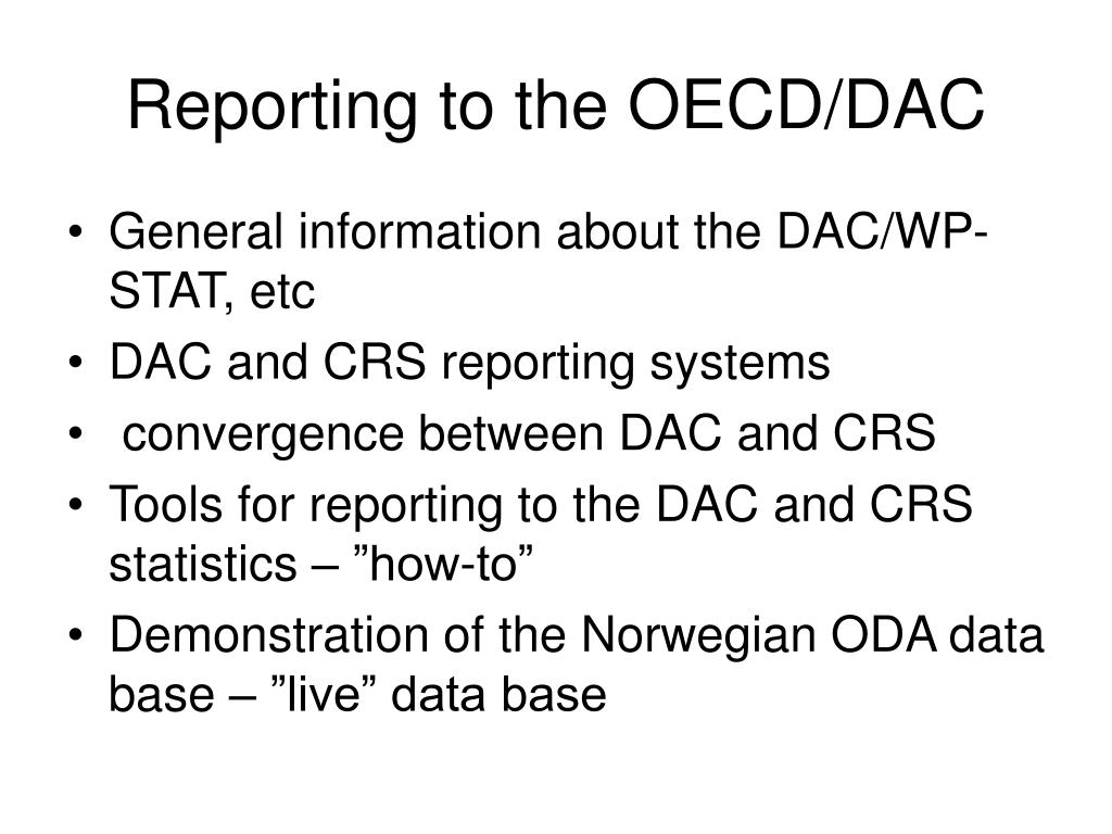 PPT - Reporting to the OECD/DAC PowerPoint Presentation, free download ...