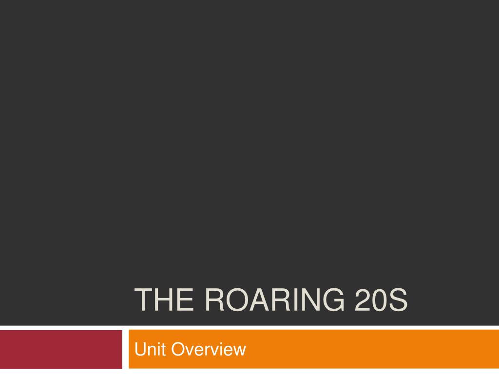 PPT - The Roaring 20s PowerPoint Presentation, free download - ID:1490268