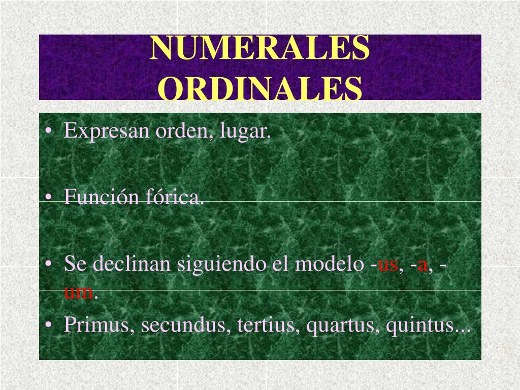 PPT - Latin Numerals: Ordinal and Cardinal Numbers PowerPoint ...
