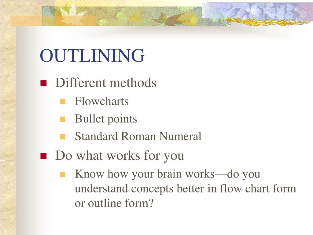 PPT - Effective Study Outlining Methods for Better Understanding ...