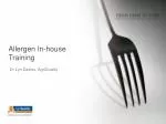 PPT - Food Allergen Management Training PowerPoint Presentation, free ...