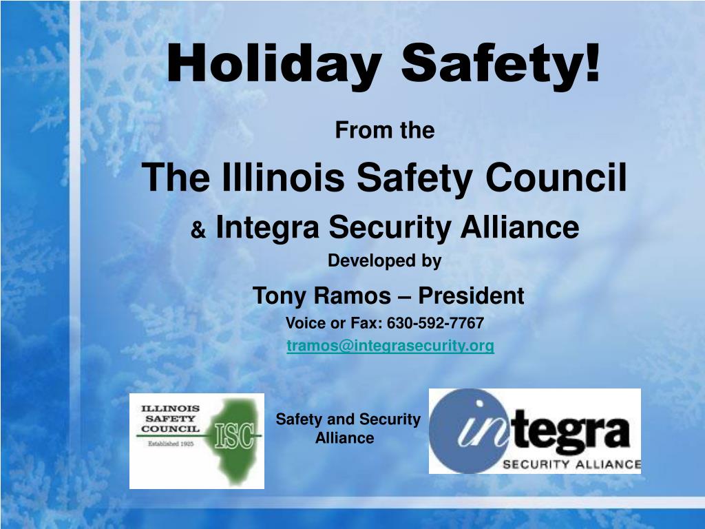 PPT - Holiday Safety! PowerPoint Presentation, free download - ID:14990