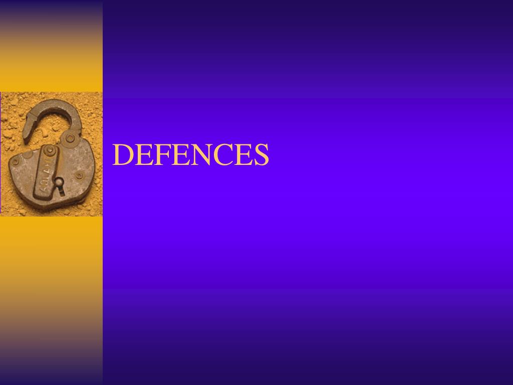 PPT - DEFENCES PowerPoint Presentation, free download - ID:150734