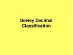 PPT - Dewey Decimal Classification (DDC) PowerPoint Presentation, free ...