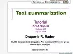 PPT - Summarization in any Subject PowerPoint Presentation, free ...