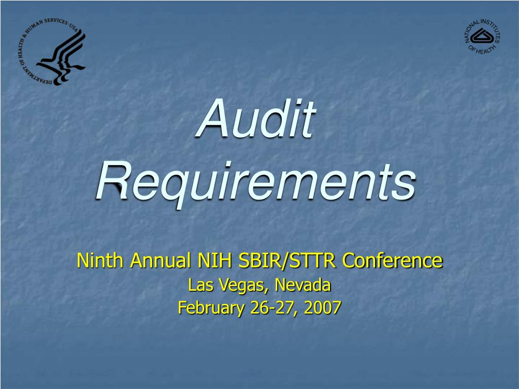 PPT - Audit Requirements PowerPoint Presentation, free download - ID:15472