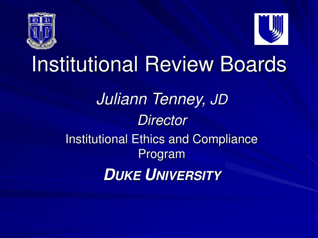 PPT - Institutional Review Boards PowerPoint Presentation, free ...