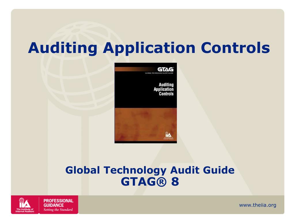 PPT - Auditing Application Controls PowerPoint Presentation, free ...