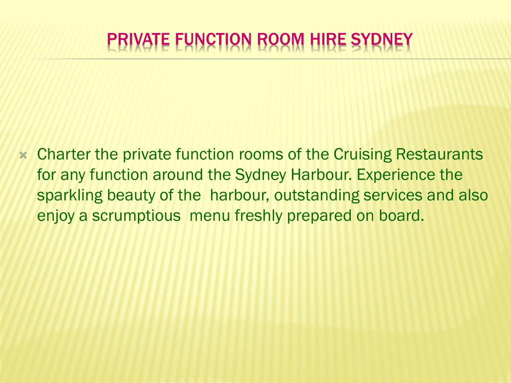 PPT - private function room hire sydney PowerPoint Presentation, free ...