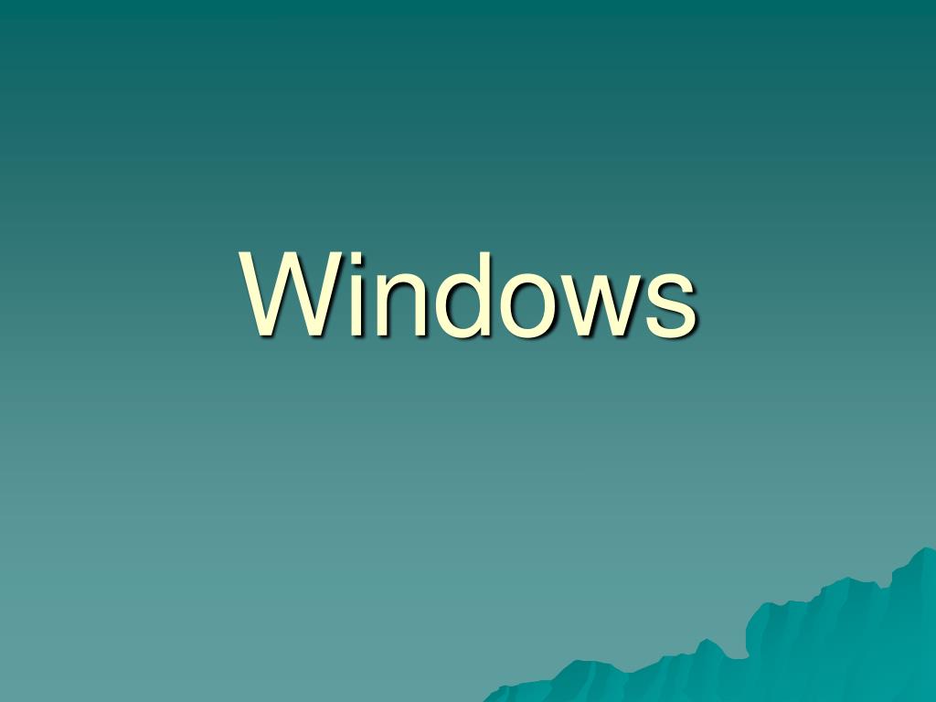 PPT - Windows PowerPoint Presentation, free download - ID:15698